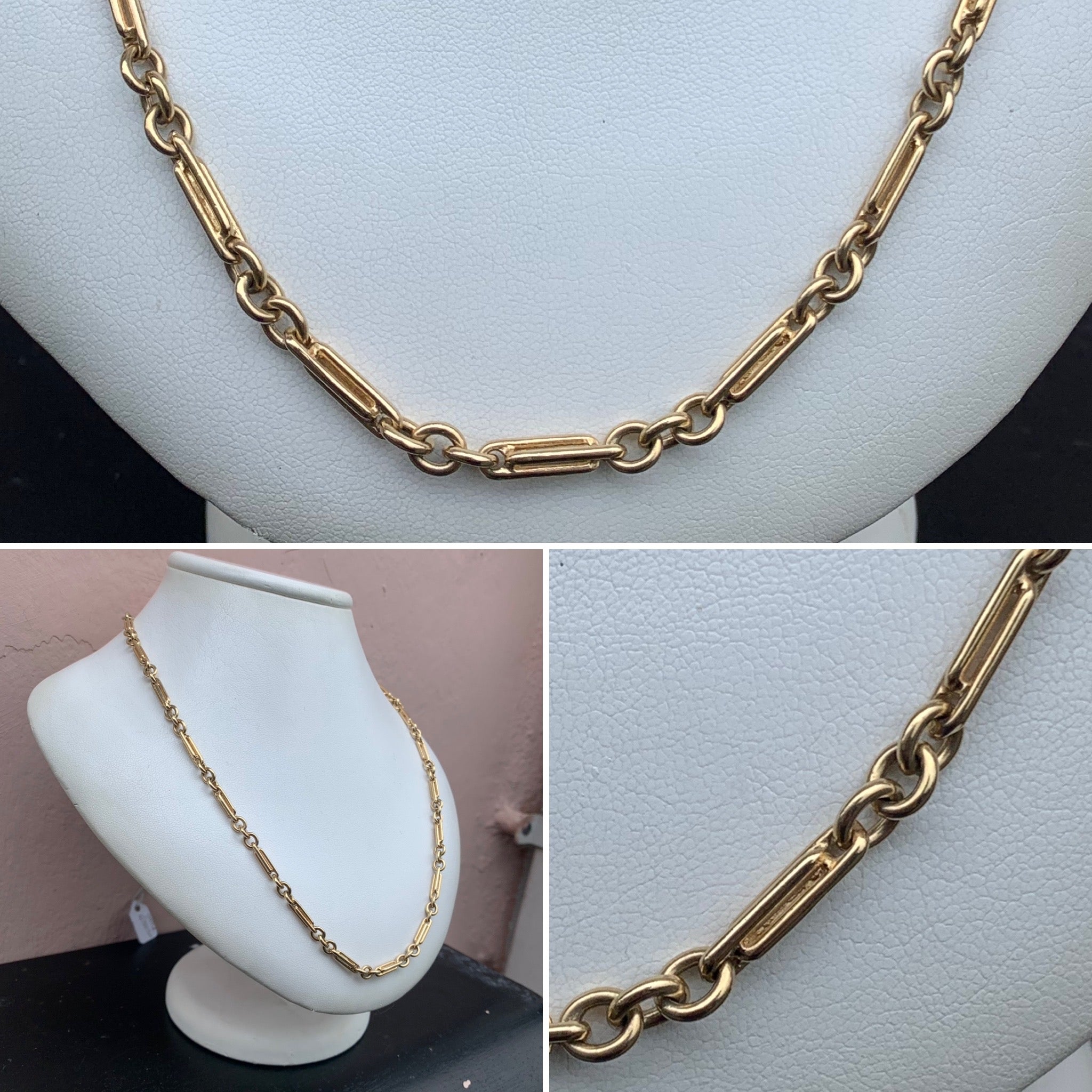 Gold mens necklace store