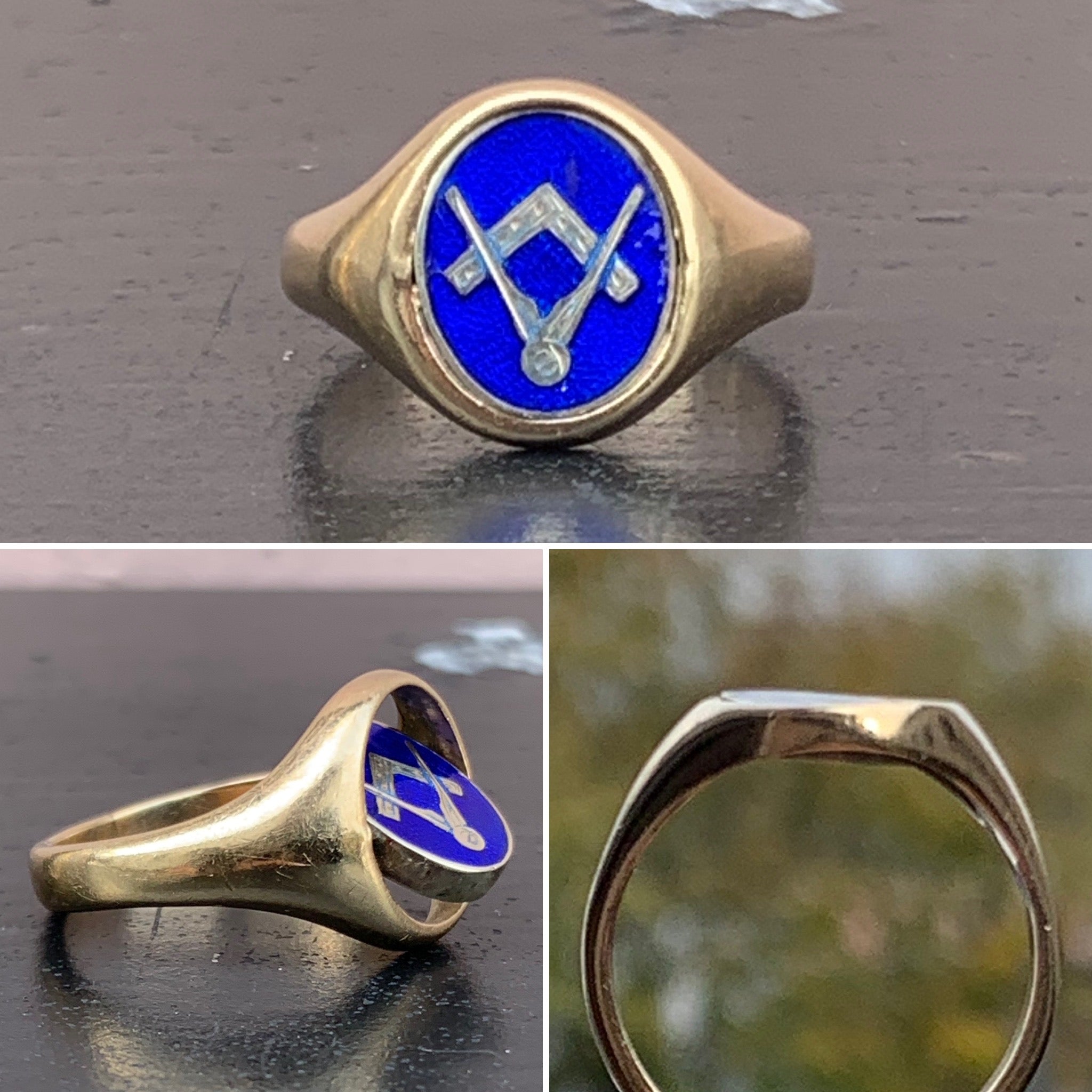 9ct Gold Masonic Reversible signet ring – Lindas of Kinsale